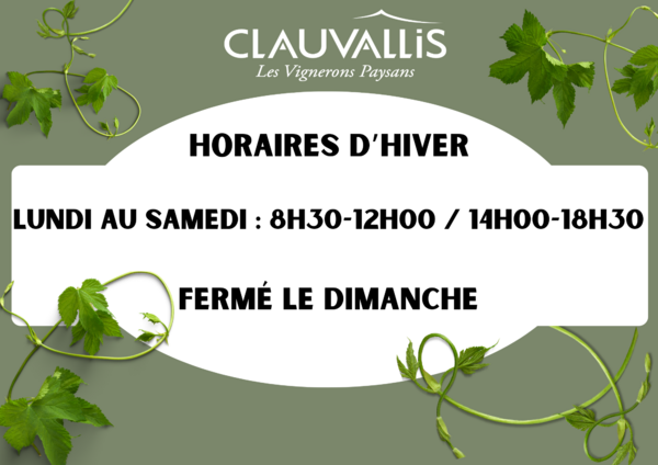 caveau-clauvallis-horaires-hiver | Actualités | Clauvallis - Les ...